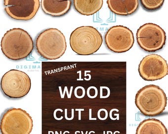 8 Wood Log Cut SVG, Wood Svg, Log Svg, Svg Files for Cricut, Wooden SVG, DIY Woodworking Svg ...