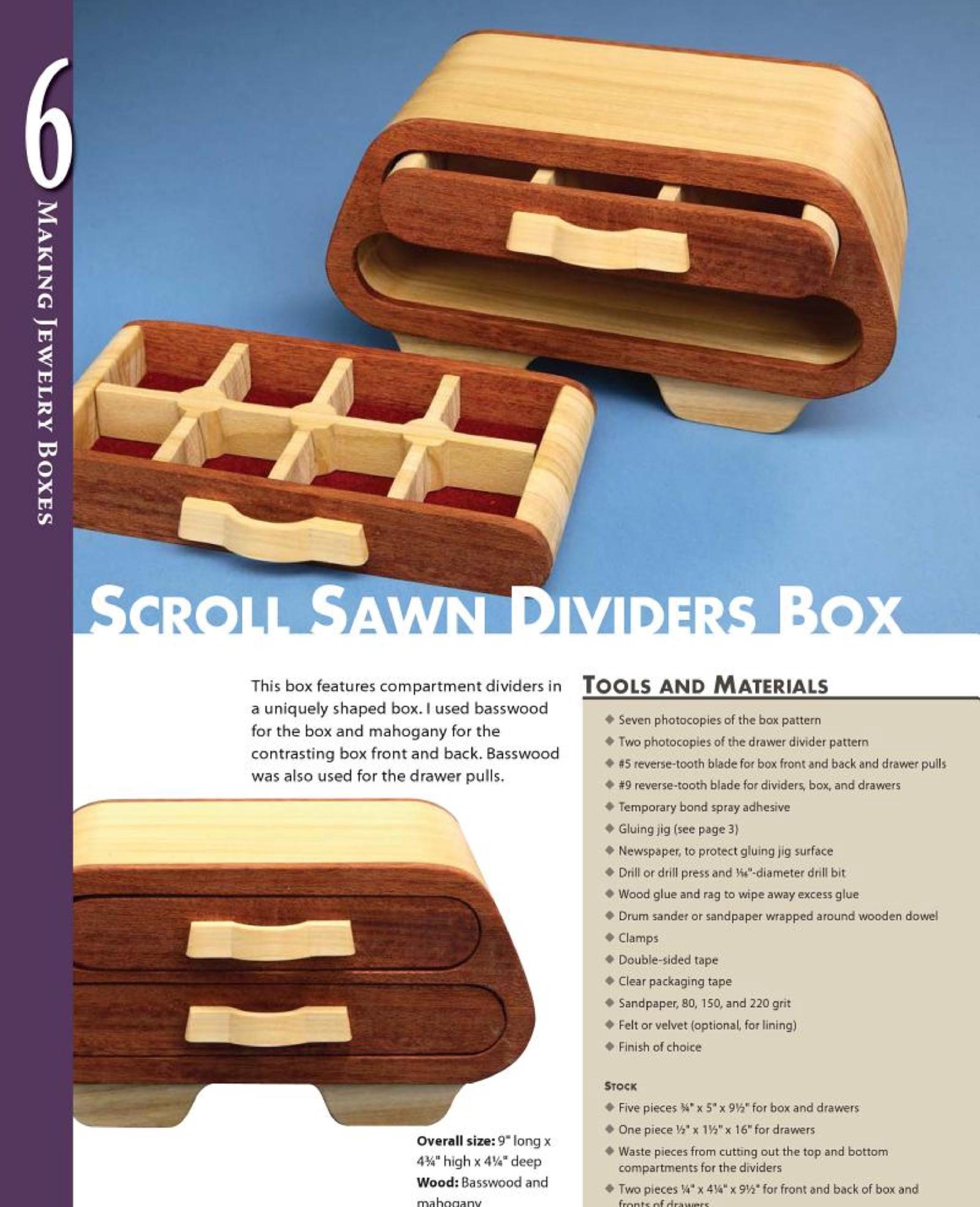 Scroll Saw Box-making Projects: 30 Woodworking Plans (PDF File) - Etsy
