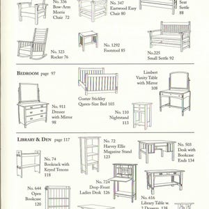 Stickley Craftsman Furniture Plans: 30 Designs (PDF) - Etsy