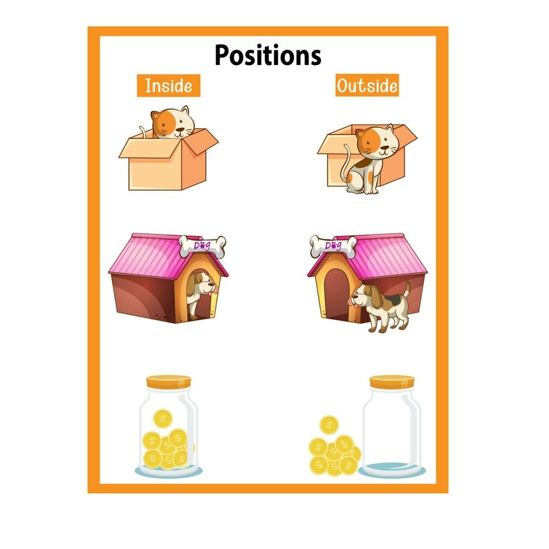 Kids Learn Position, Kids Preschool Ebooks ,children Book, Activity ...