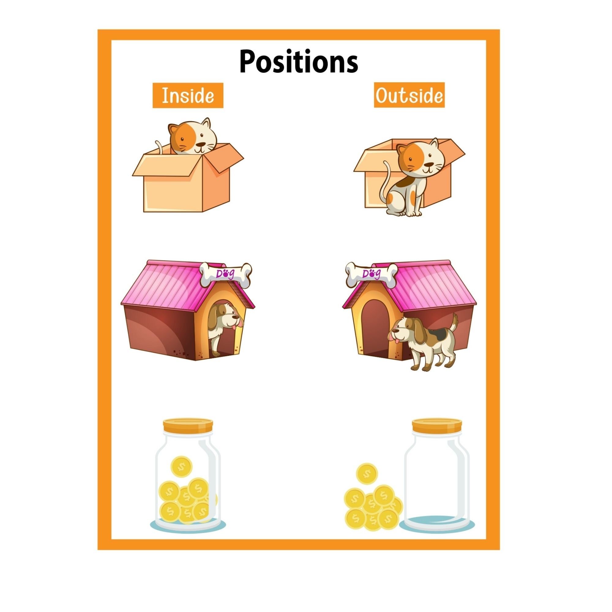 Kids Learn Position, Kids Preschool Ebooks ,children Book, Activity ...