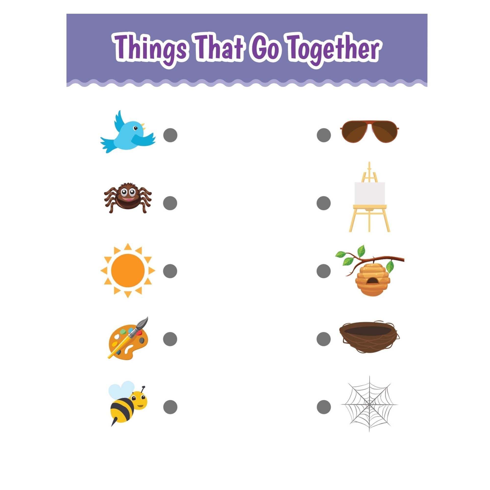 Things That Go Together Book for Kids, Kids School Ebooks ,children ...