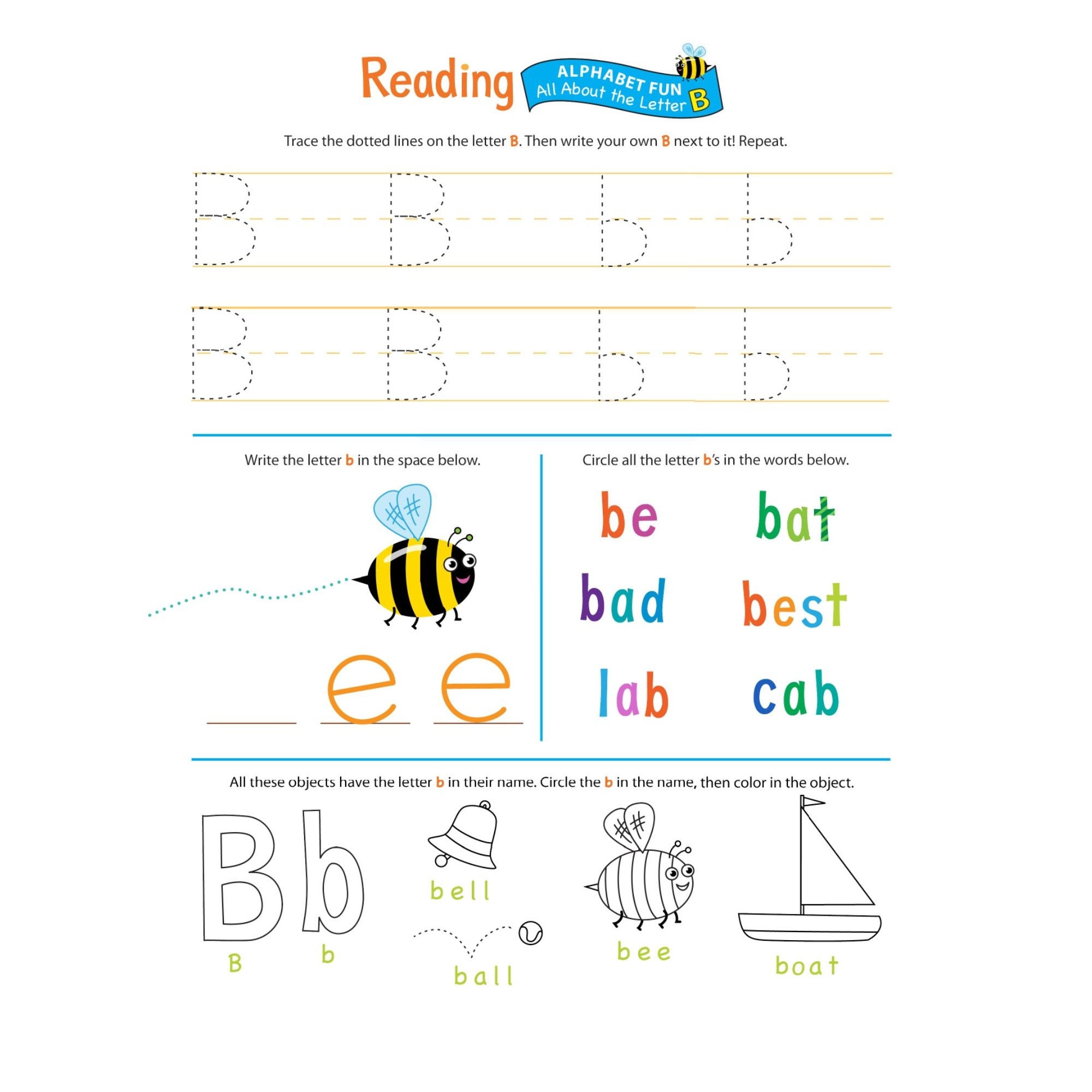 Kids Learning Book - All About Alphabet - Home School Activity ...