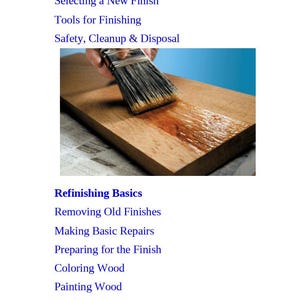Finishing & Refinishing Wood Work: A Complete Guide to Basic ...
