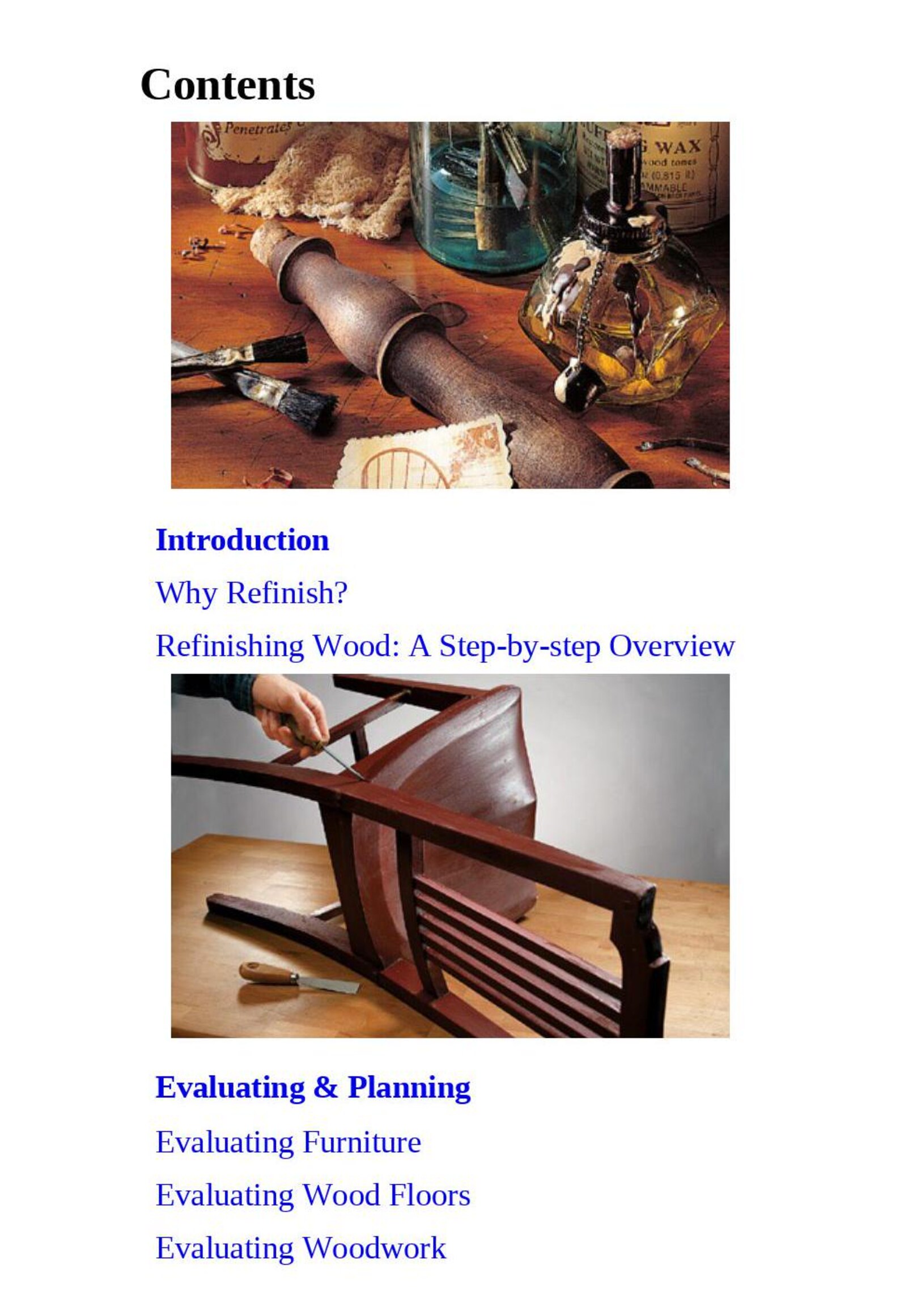 Finishing & Refinishing Wood Work: A Complete Guide to Basic ...
