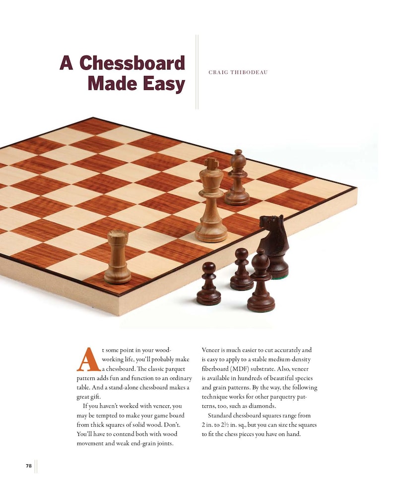 DIY Woodworking Plans: Chessboard, Boxes, Bookracks (PDF Download) - Etsy
