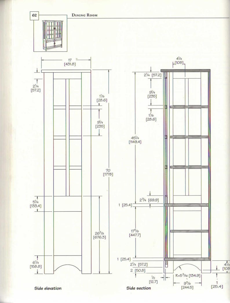Stickley Craftsman Furniture Plans: 30 Designs (PDF) - Etsy