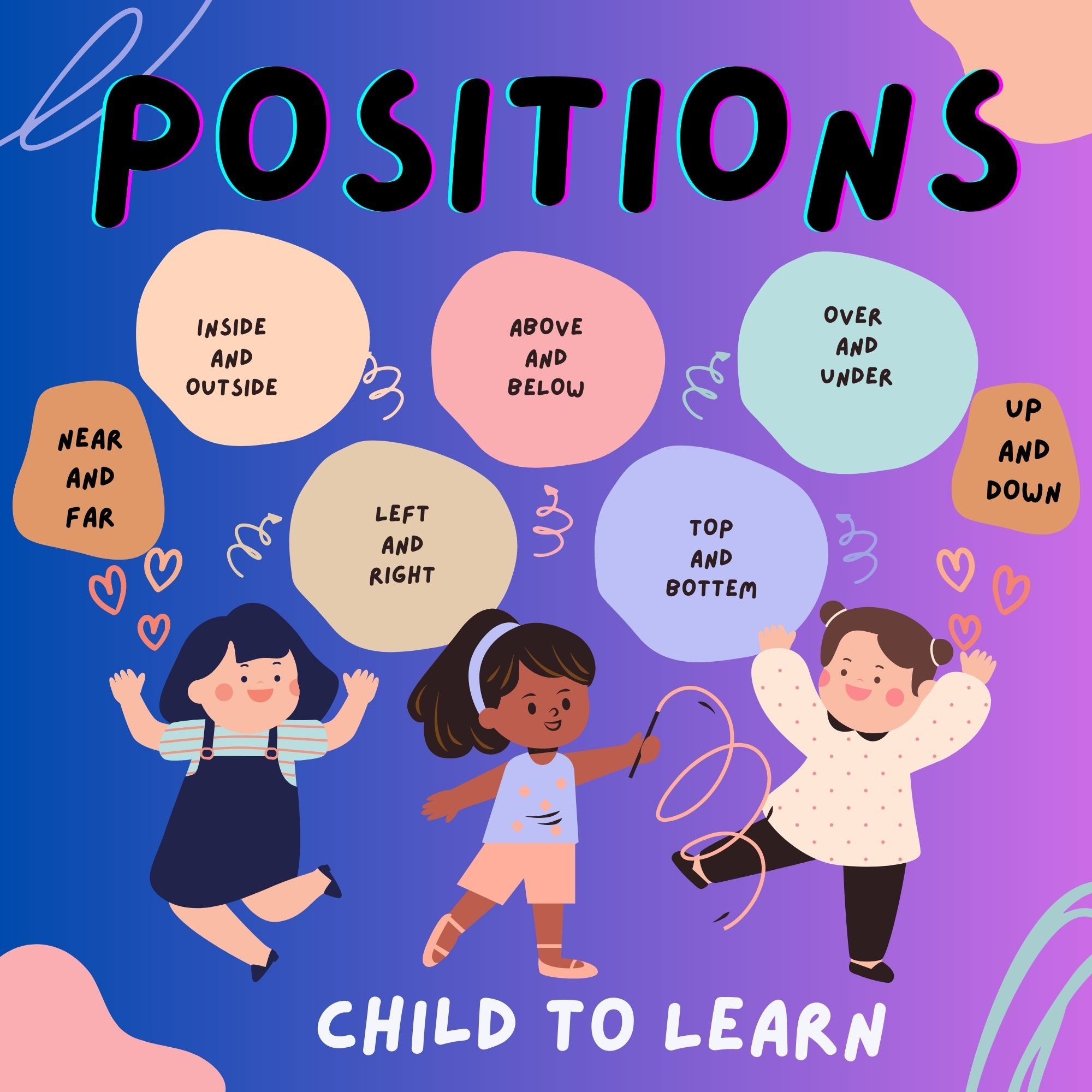 Kids Learn Position, Kids Preschool Ebooks ,children Book, Activity ...
