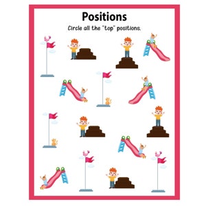 Kids Learn Position, Kids Preschool Ebooks ,children Book, Activity ...