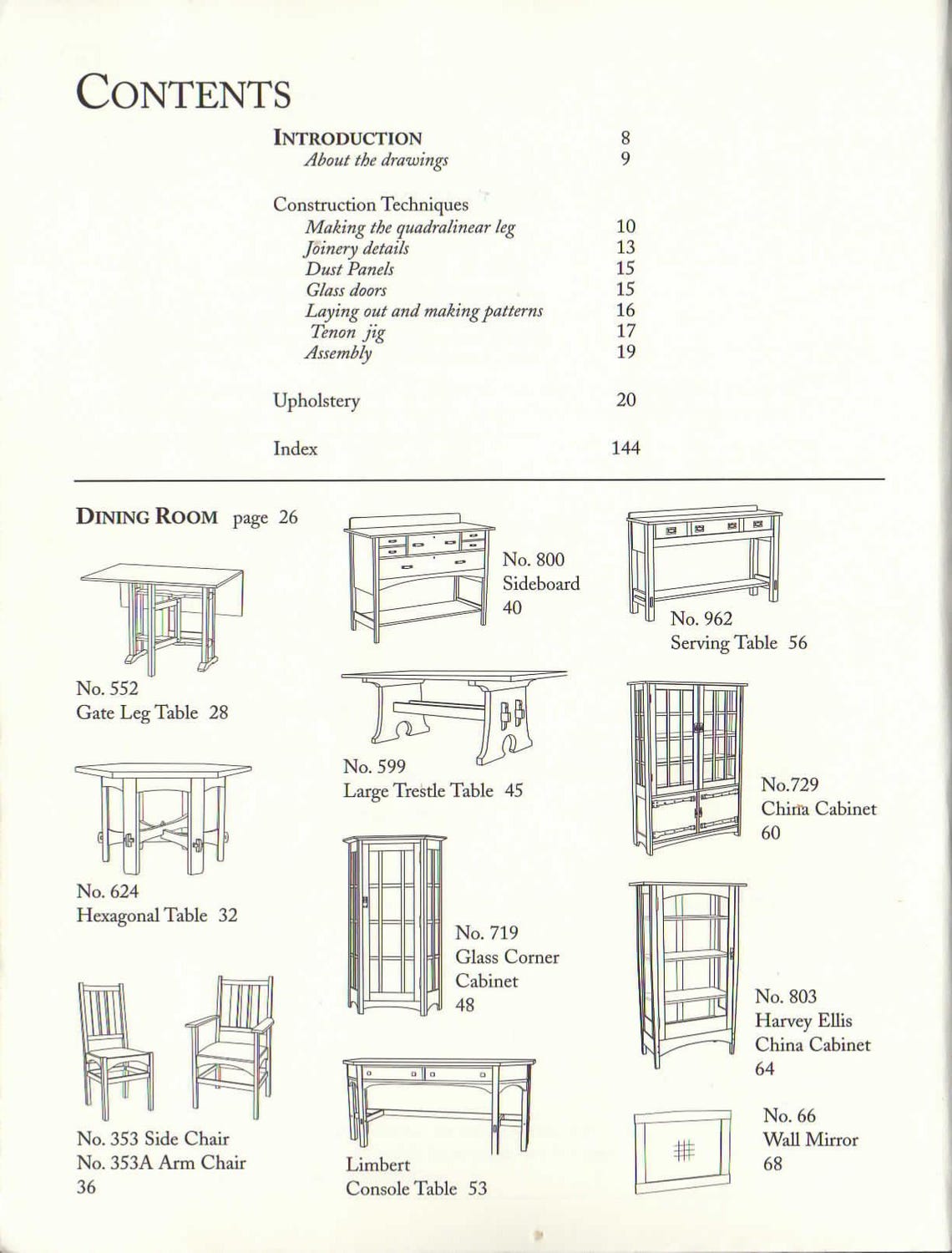 Stickley Craftsman Furniture Plans: 30 Designs (PDF) - Etsy