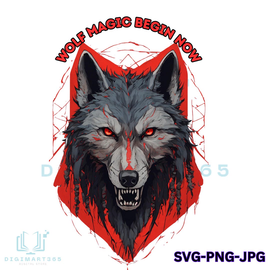 Wolf Magic Begin Now: Switch Word, Very Angry, Red Eyes, Without ...