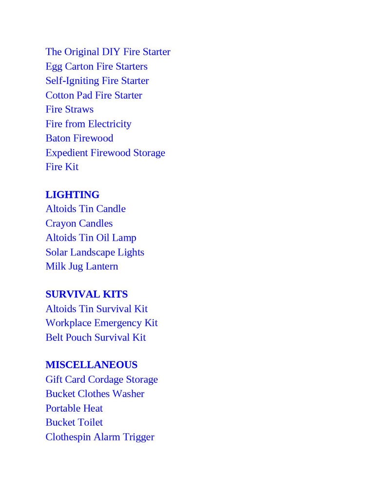 Prepper's Survival Hacks -50 DIY Projects for Lifesaving Gear, Gadgets ...