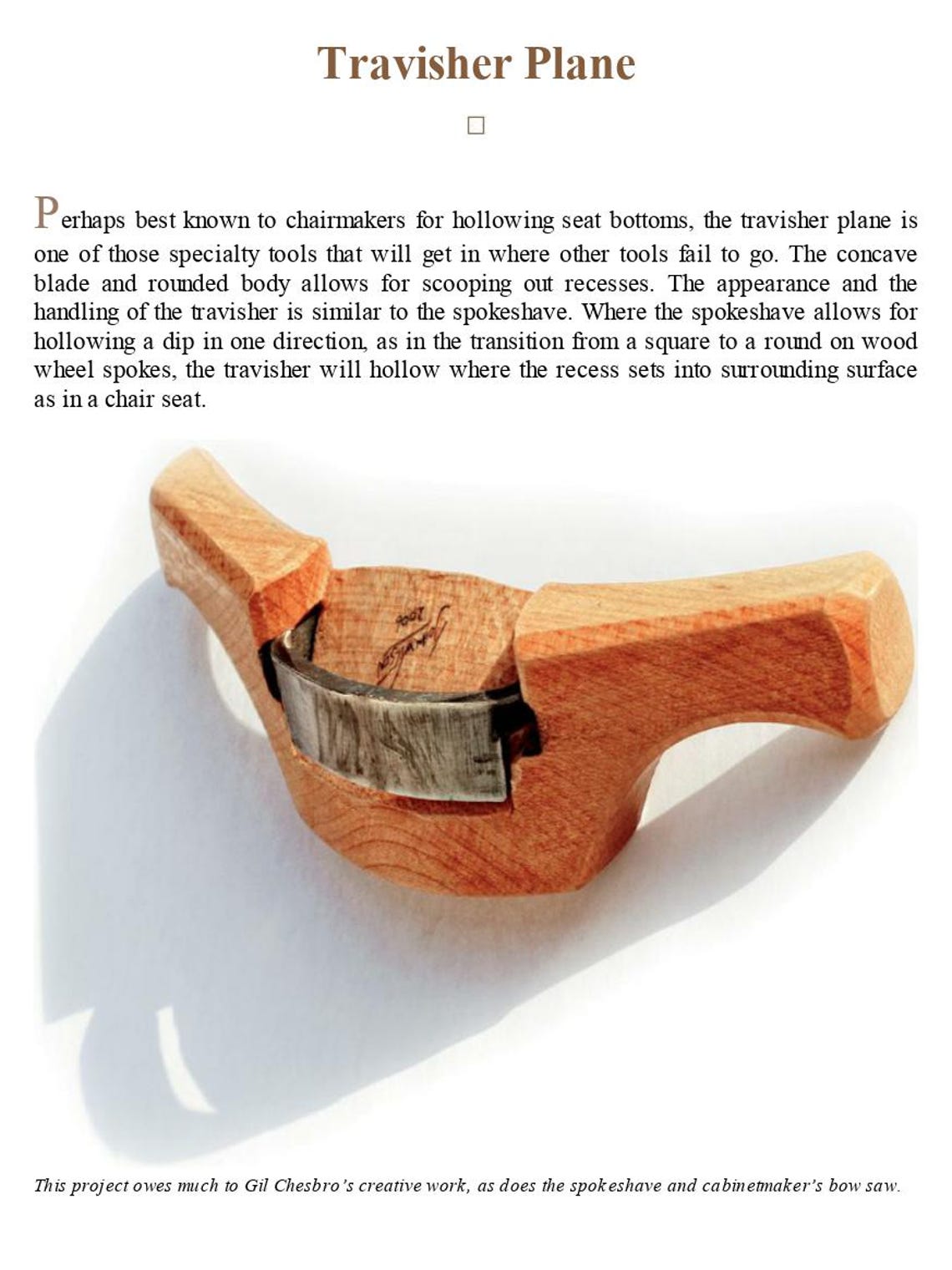Making Wood Tools :traditional Woodworking Tools You Can Make in Your ...