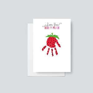 I Love You Berry Much Handprint Art: Mother's Day Keepsake (digital ...