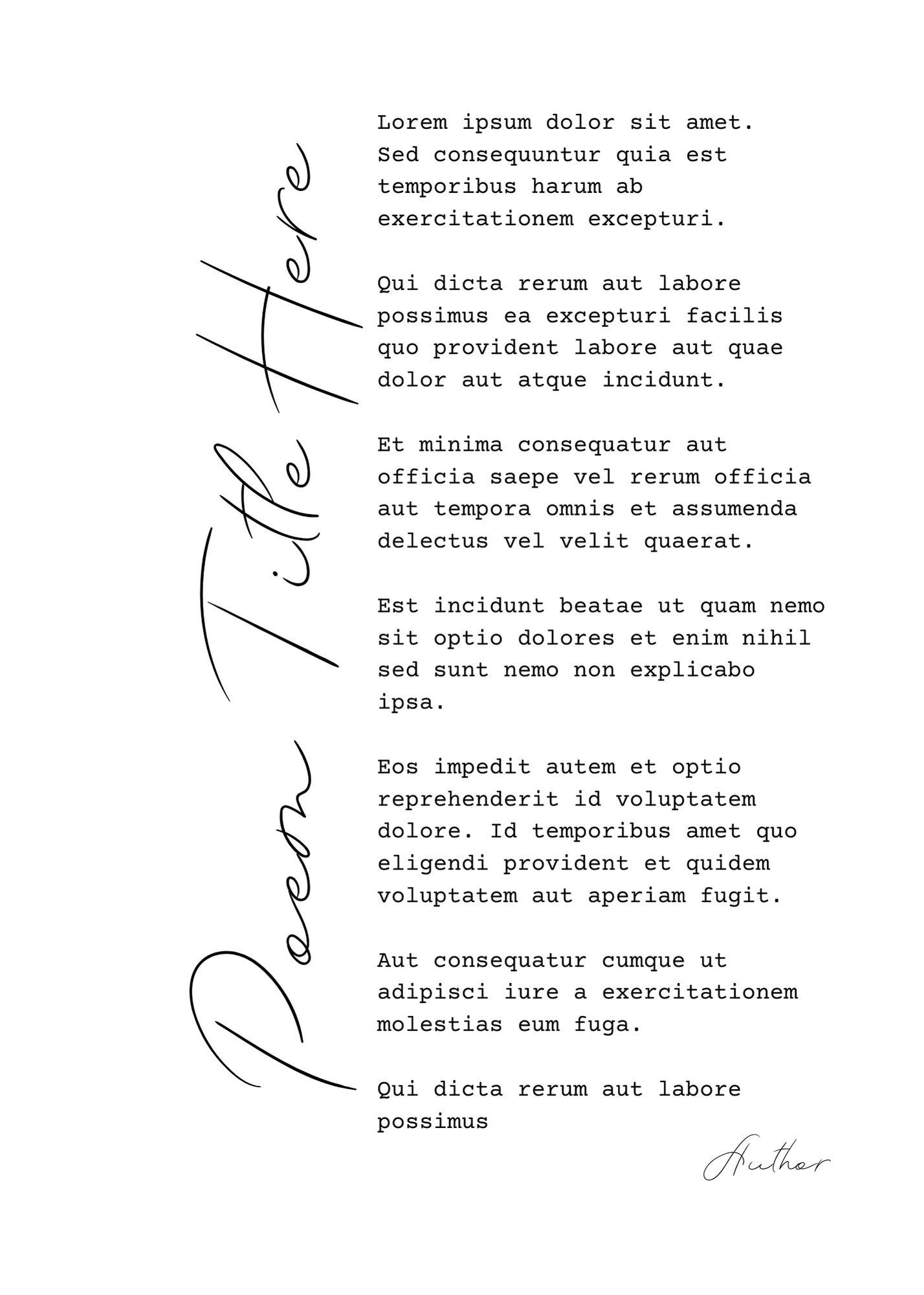 Personalized Poem Art, Custom Poem Print, Minimalist Poem Poster ...