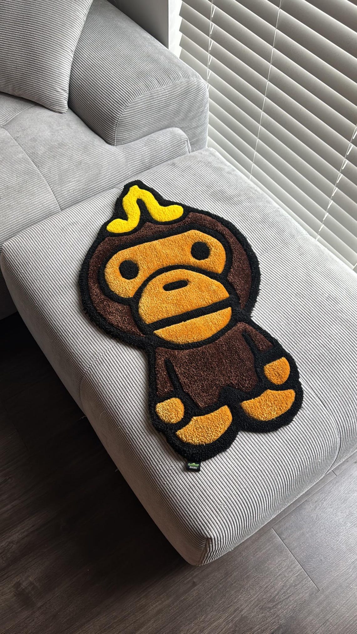 BABY MILO BAPE Inspo Handmade Tufted Rug - Etsy