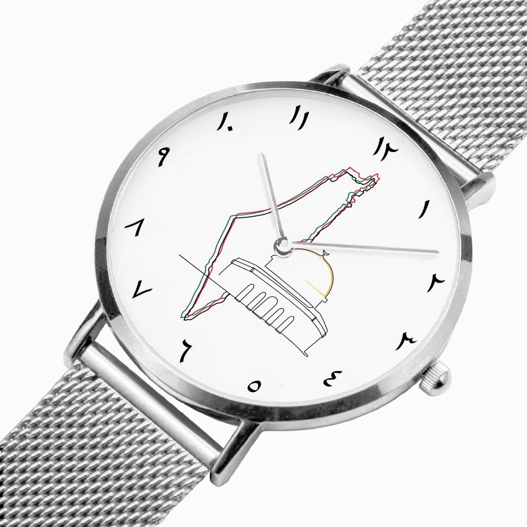 Arabic Watch, Palestine Masjid Al-aqsa Ultra-thin Stainless Steel ...