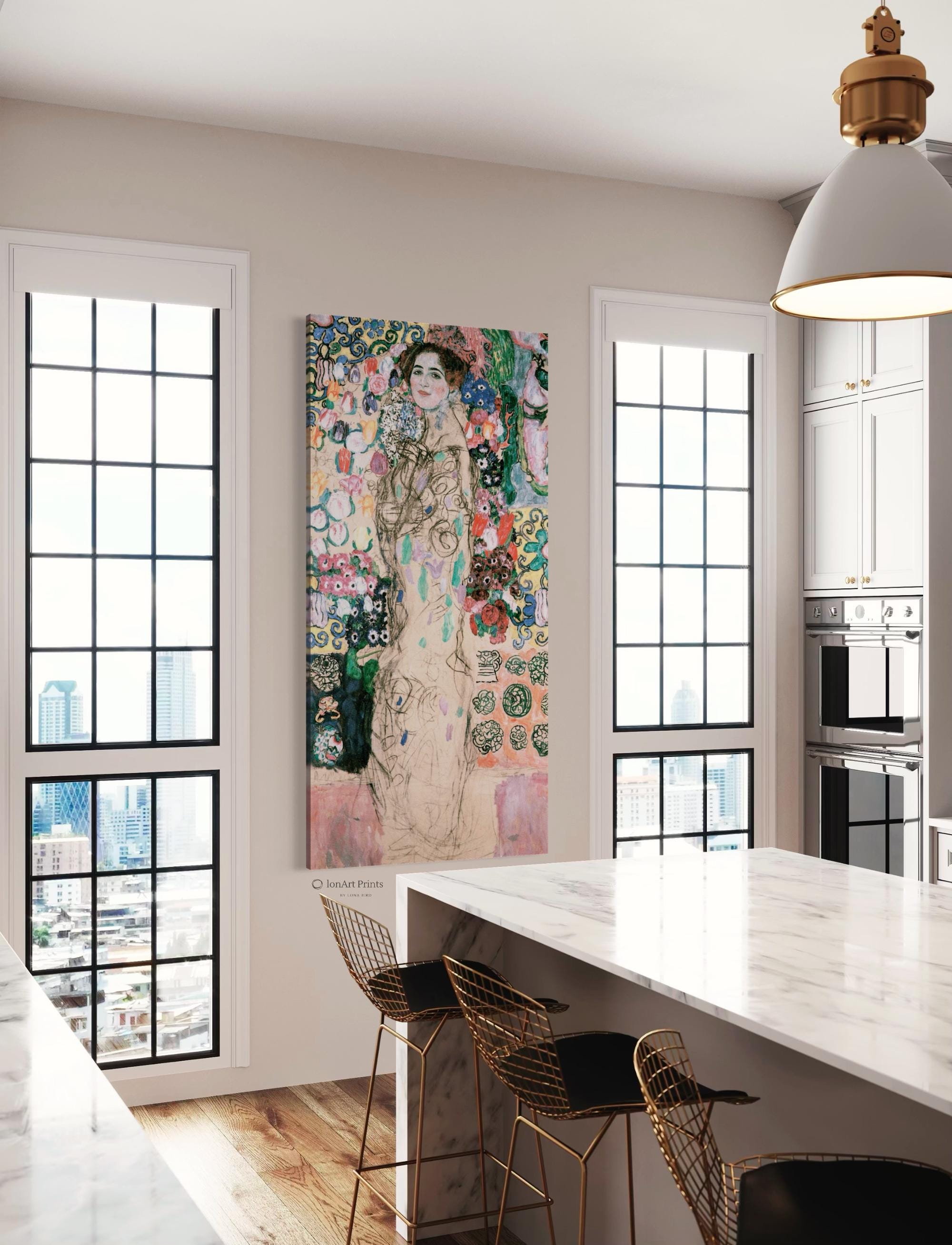 Printable Gustav Klimt Wall Art | Maria Munk Portrait | Tall Vertical ...