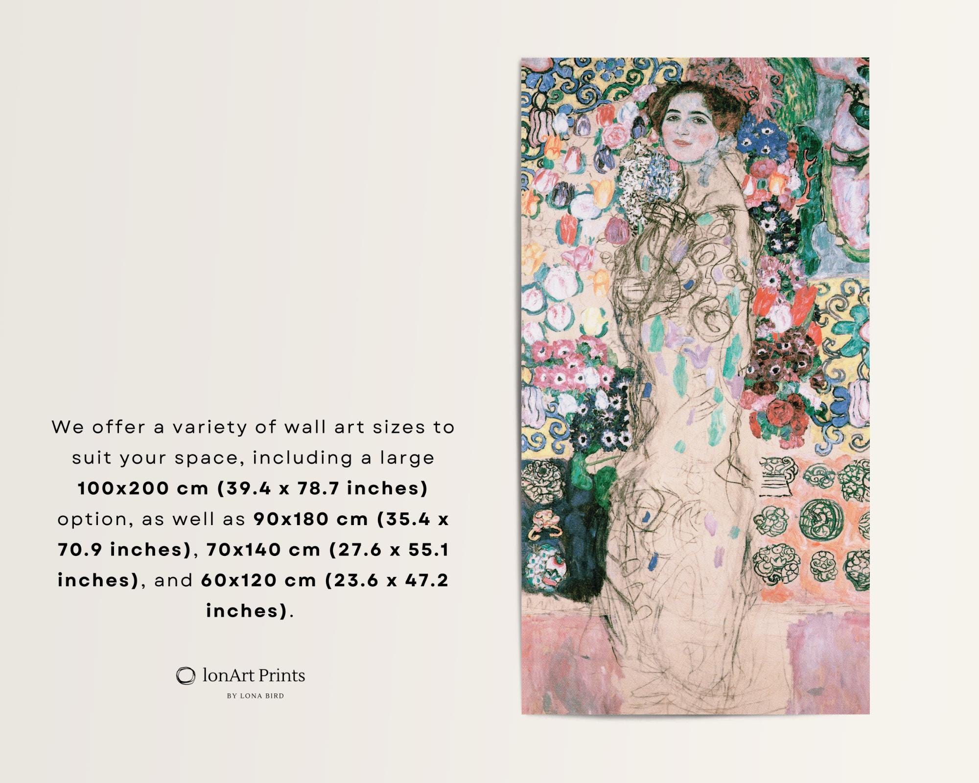 Printable Gustav Klimt Wall Art | Maria Munk Portrait | Tall Vertical ...