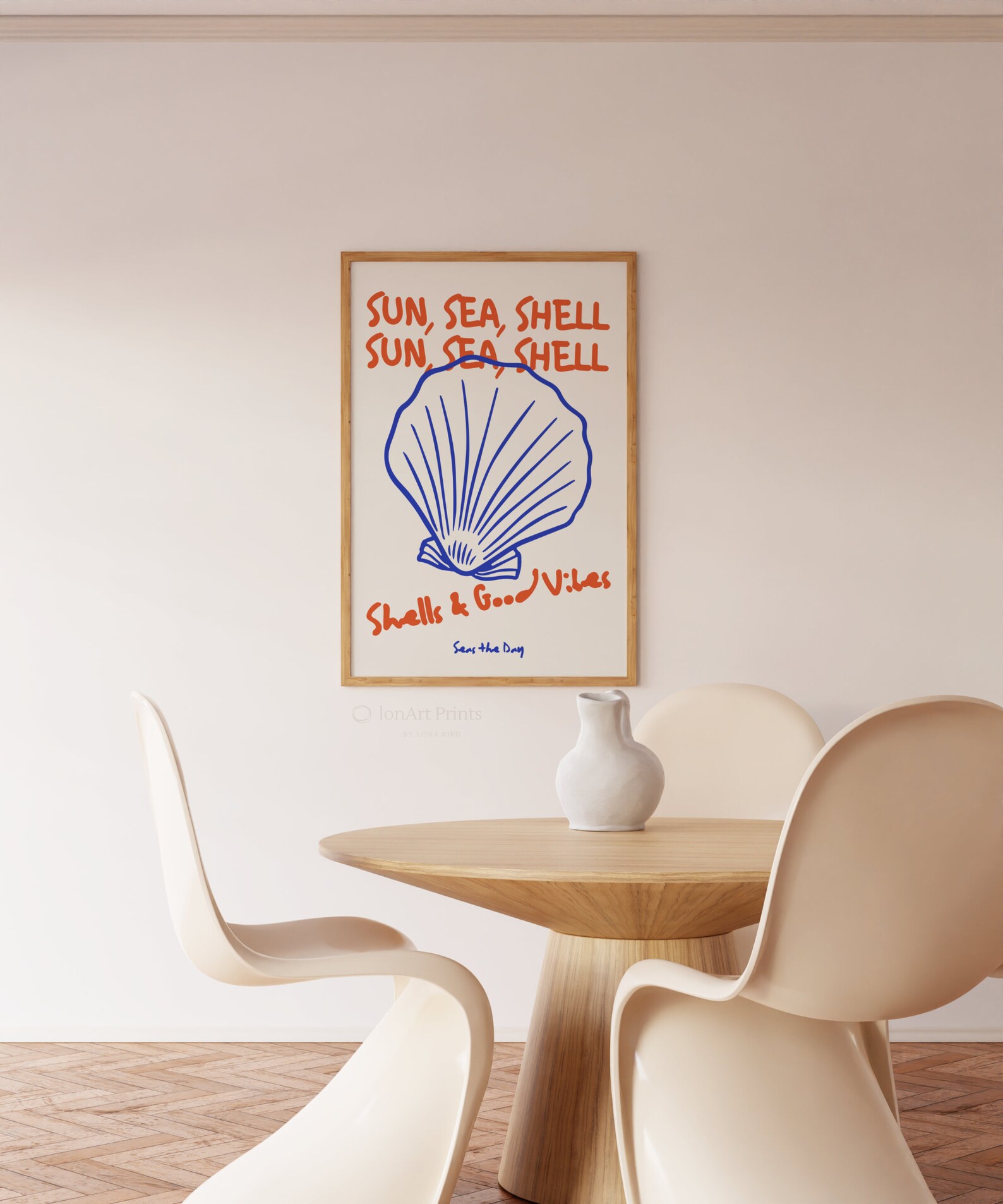 Sun Sea Shell & Good Vibes, Digital Download, PRINTABLE, Illuminated ...
