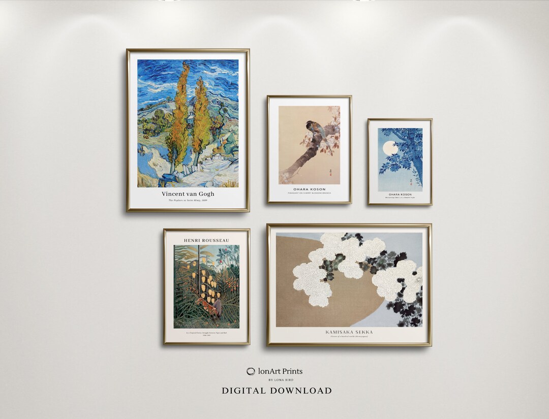 Eclectic Art Collection, High-quality PRINTABLE, Wall Art Bundle for ...