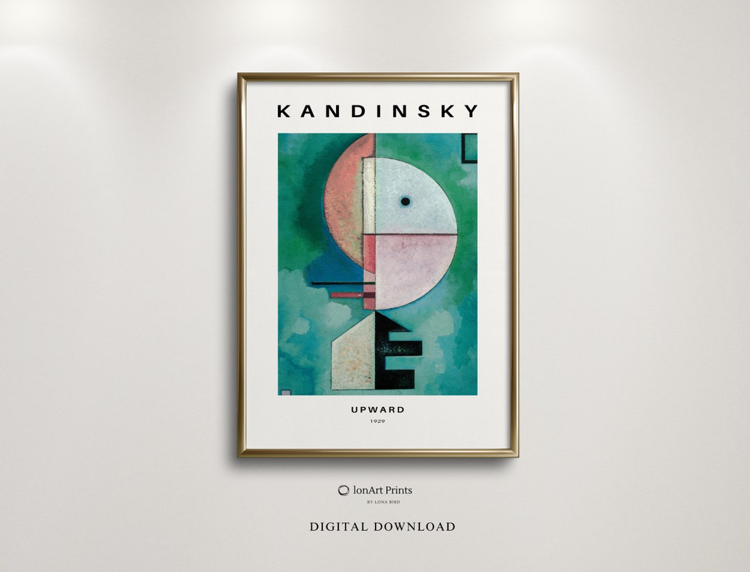 Kandinsky Upward Abstract Art Print, Vintage Wall Decor (digital ...