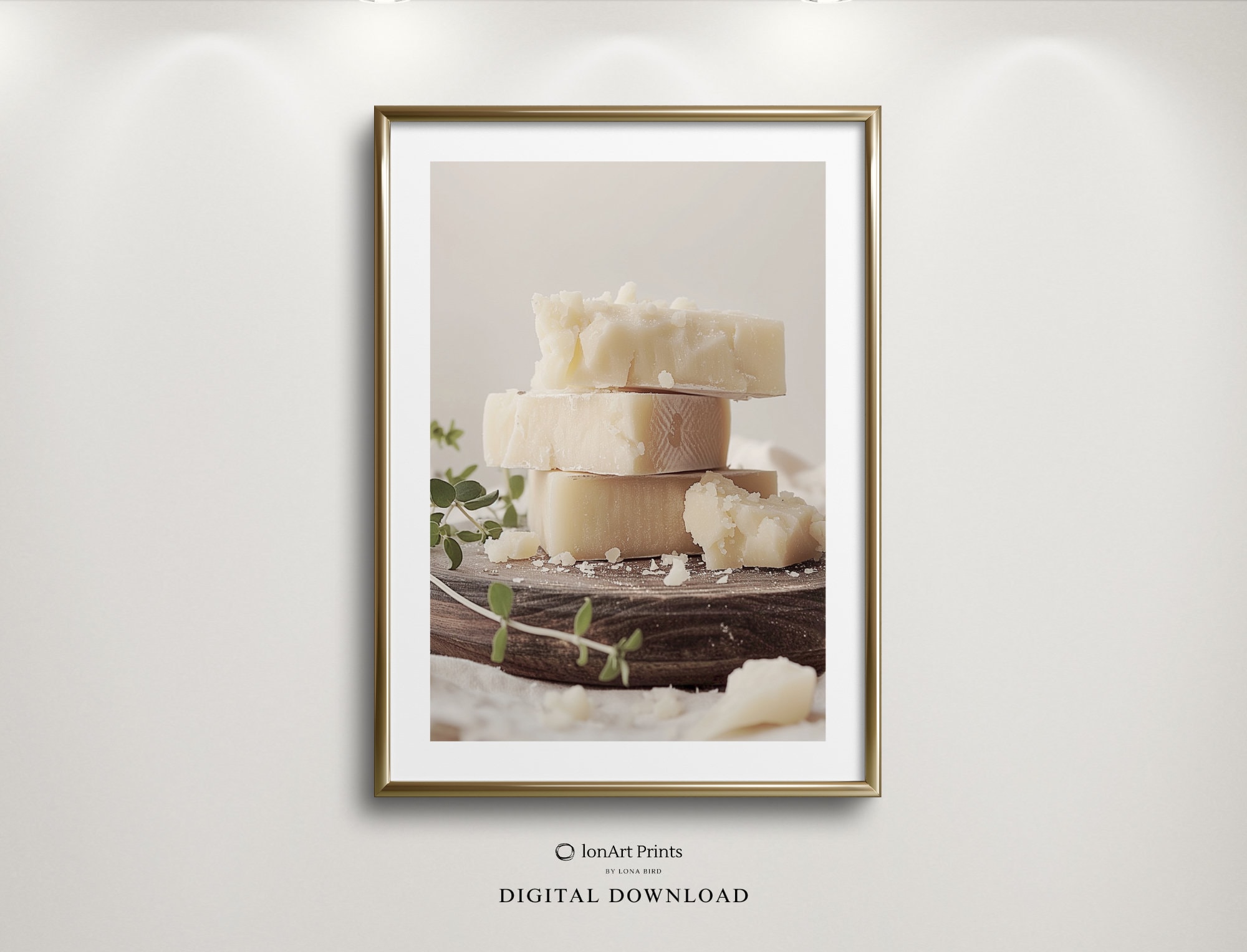 Parmesan Cheese Art Print, Rustic Kitchen Poster, Culinary Photography ...