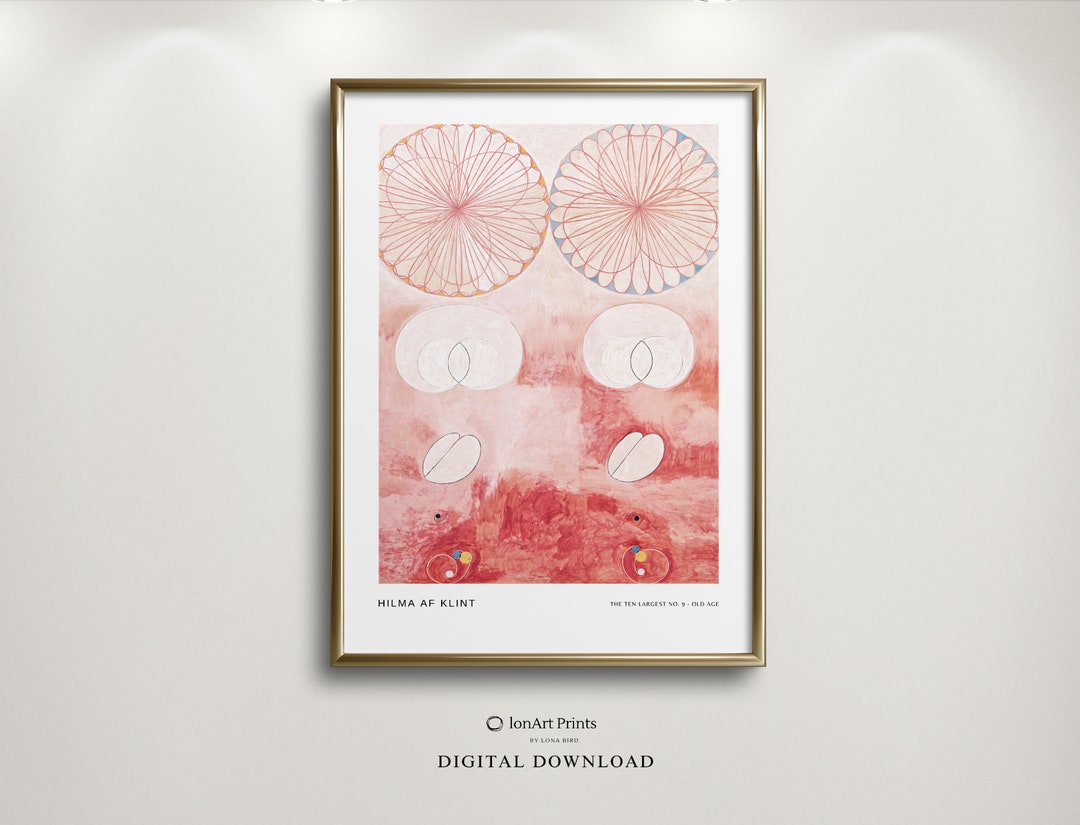 Hilma Af Klint the Ten Largest No. 9, Abstract Art Print, Spiritual ...