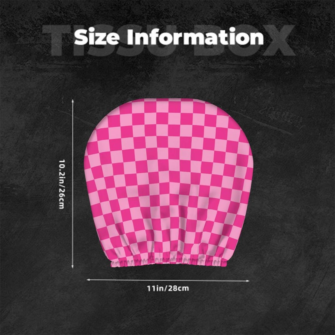 Pink Checker Headrest Covers Set of 2, Racer Retro Girly Car ...