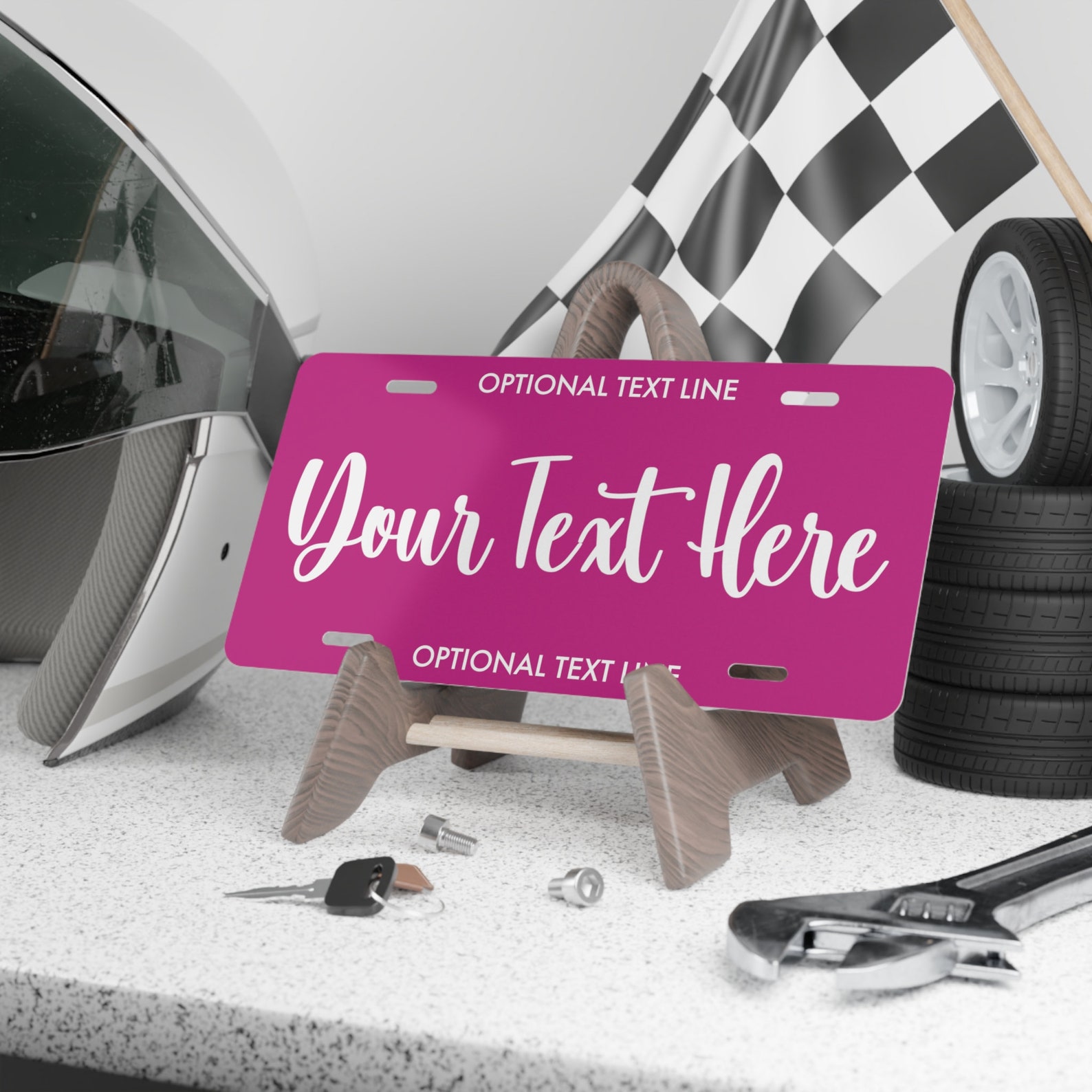 Personalized Text Front License Plate, Custom Name Car Sign Vanity ...