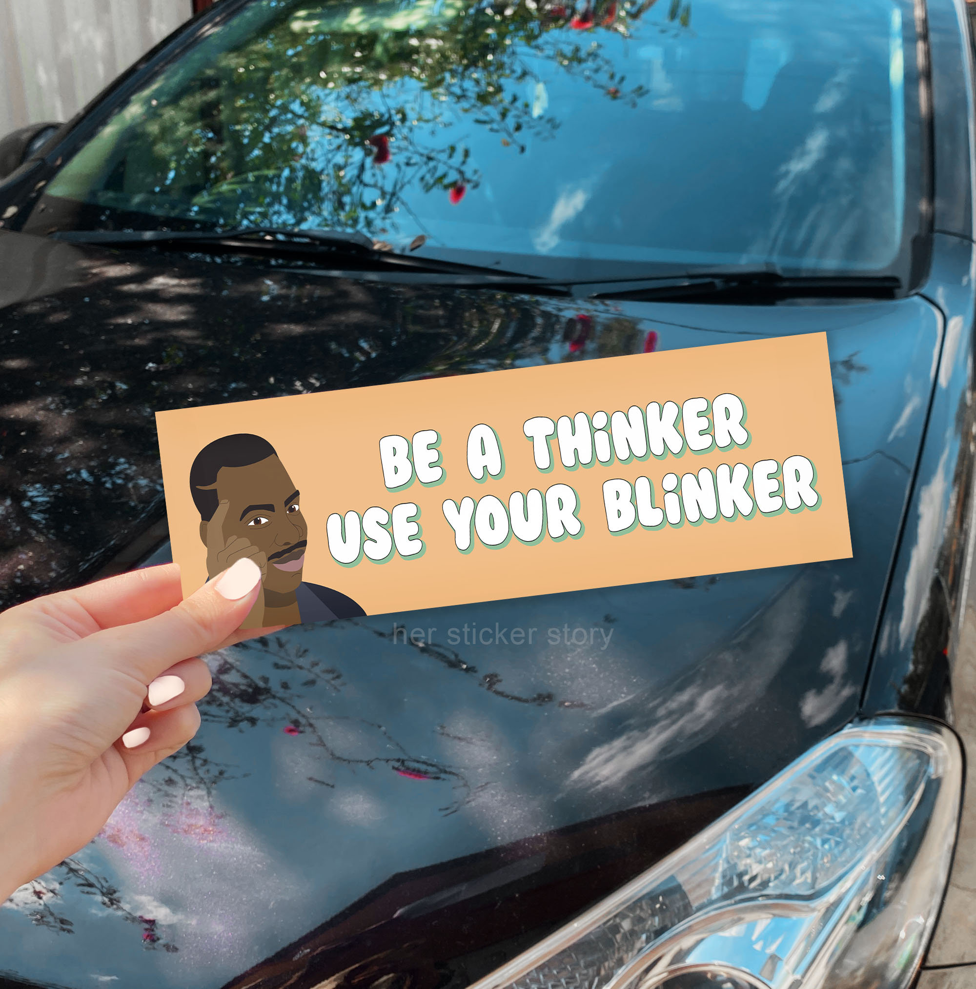 Use Your Blinker Funny Car Decal Gen Z Bumper Sticker Meme - Etsy
