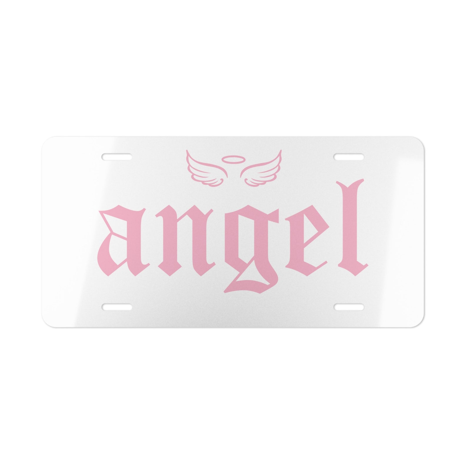 Pink Angel Front License Plate, Y2k Badd Vanity Plate , Cute Car Decor ...
