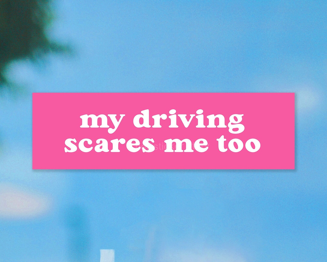 Bad Driver Bumper Sticker | Sensitive Funny Gift Waterproof Car Decal ...