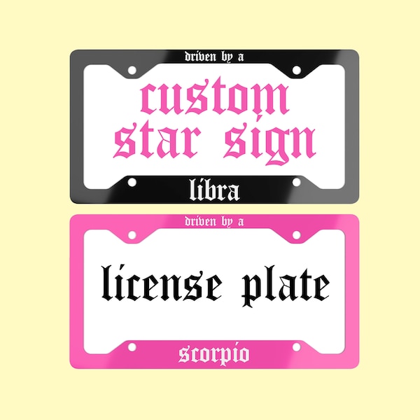 License Plate Star - Etsy