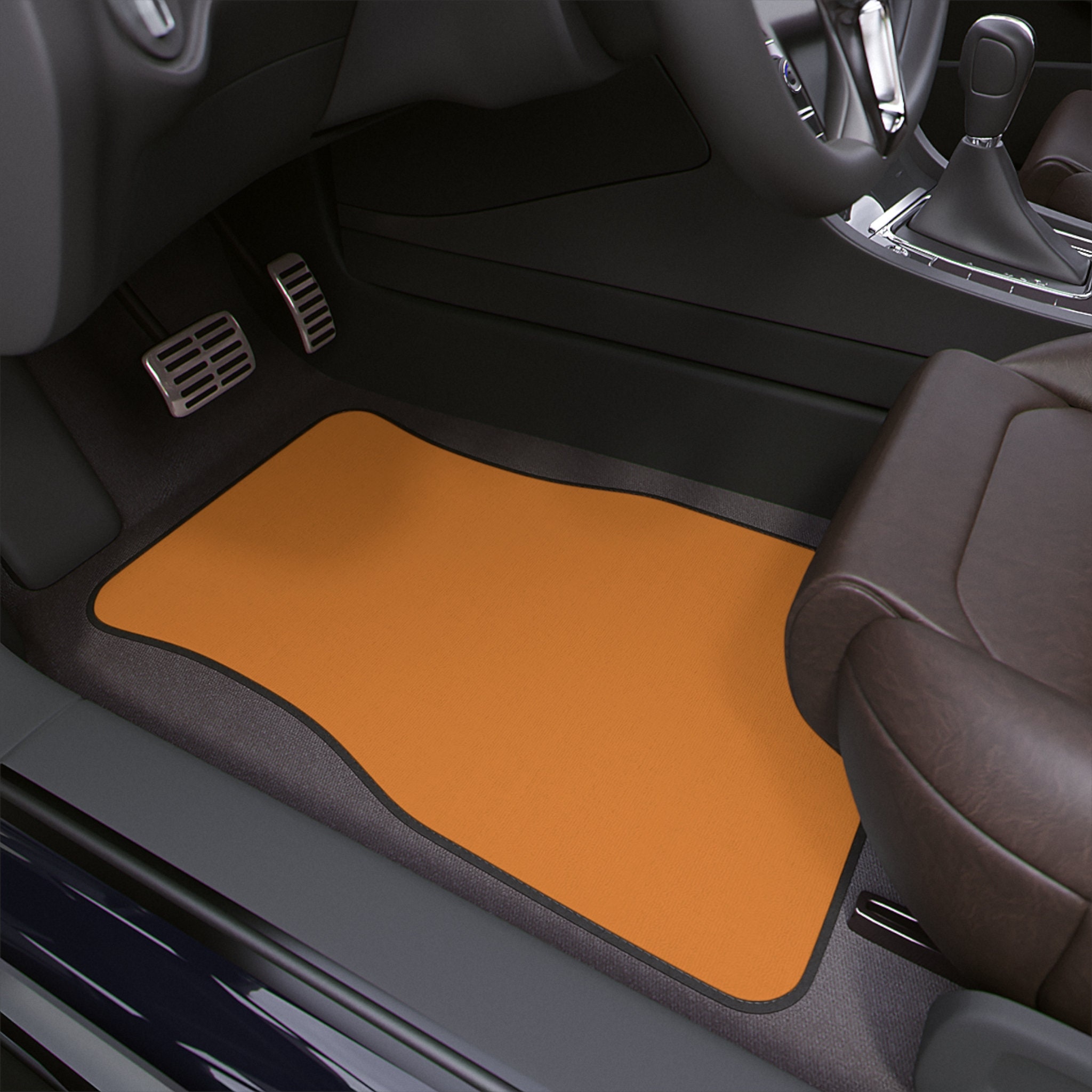 Plain Orange Car Floor Mats Minimalistic Stylish Car Accessories Trendy Car Decor for Women Gift for Her Car Seat Mats Etsy UK