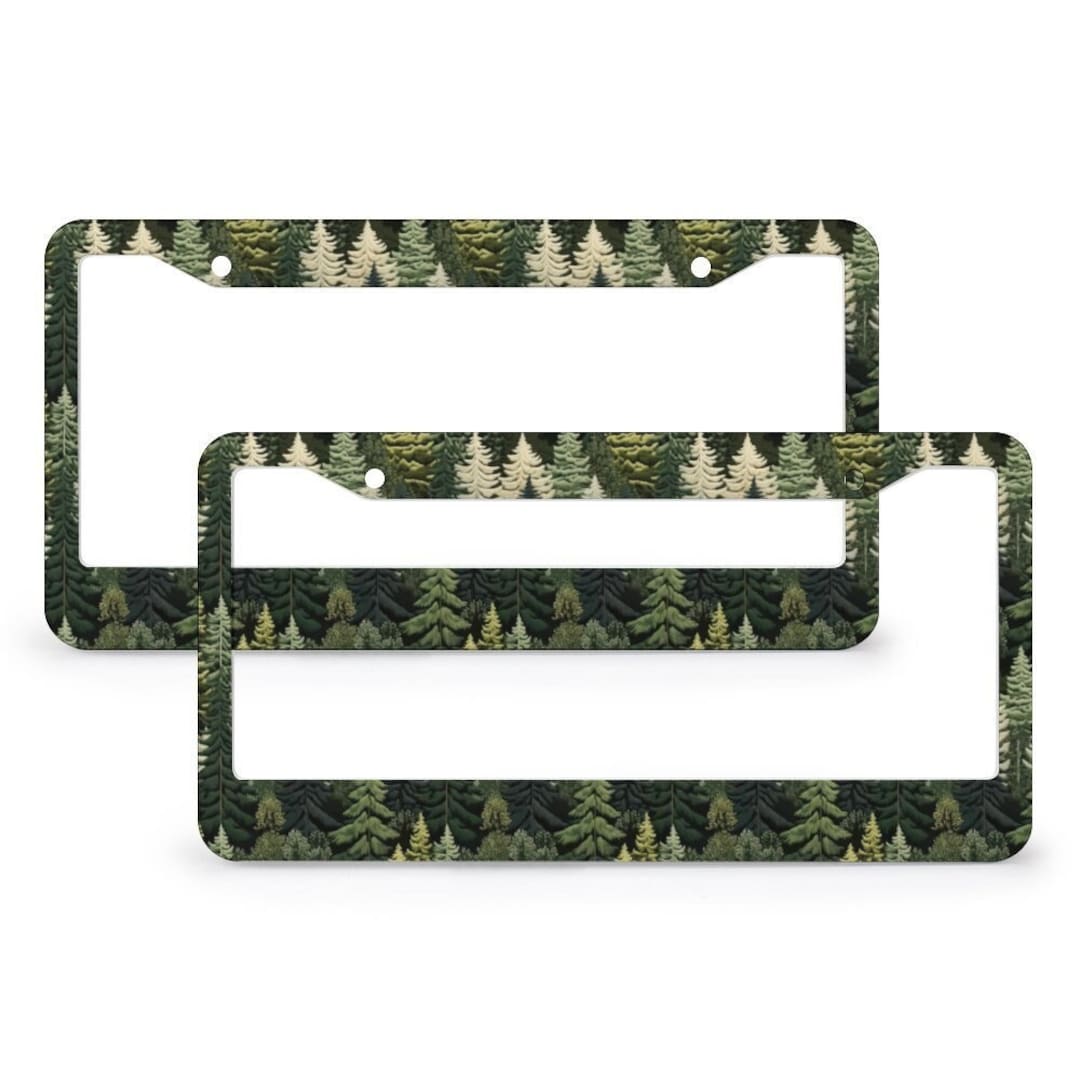 Forest Tree License Plate Frame, Cottagecore Cute Car Decor, Car ...