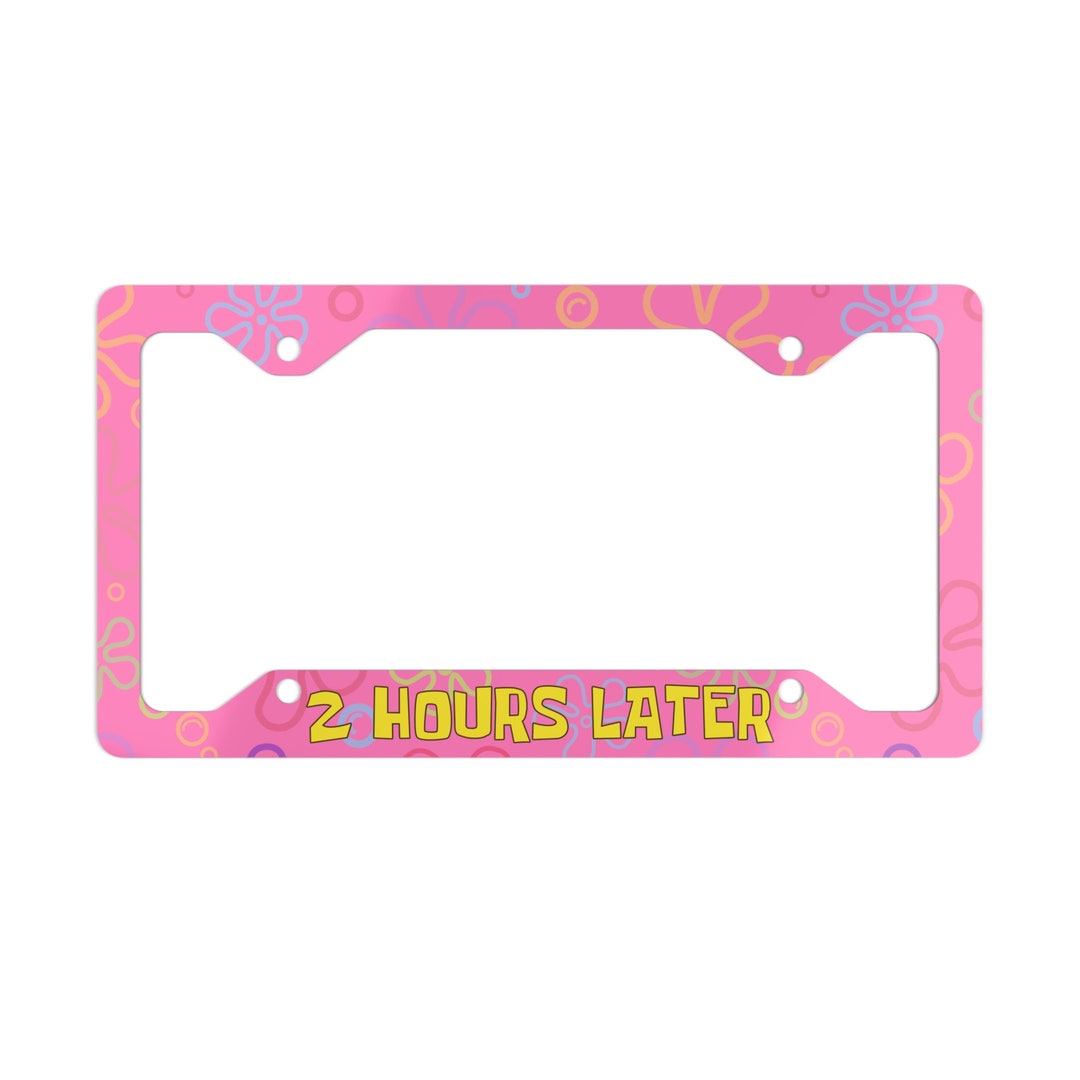 Pink 2 Hours Later Under the Sea Car License Plate Frame, Y2k Car ...