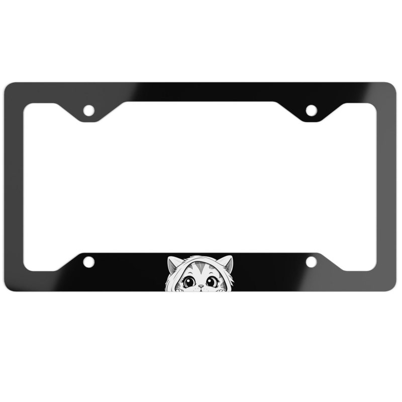 Cat License Plate Frame - Etsy