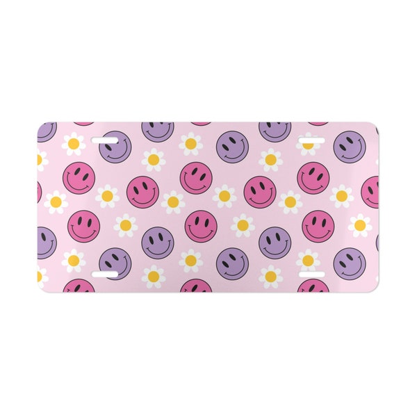 Happy Face License Plate - Etsy