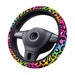 Rainbow Leopard Car Steering Wheel Covers, Hippie Animal Print Cheetah ...
