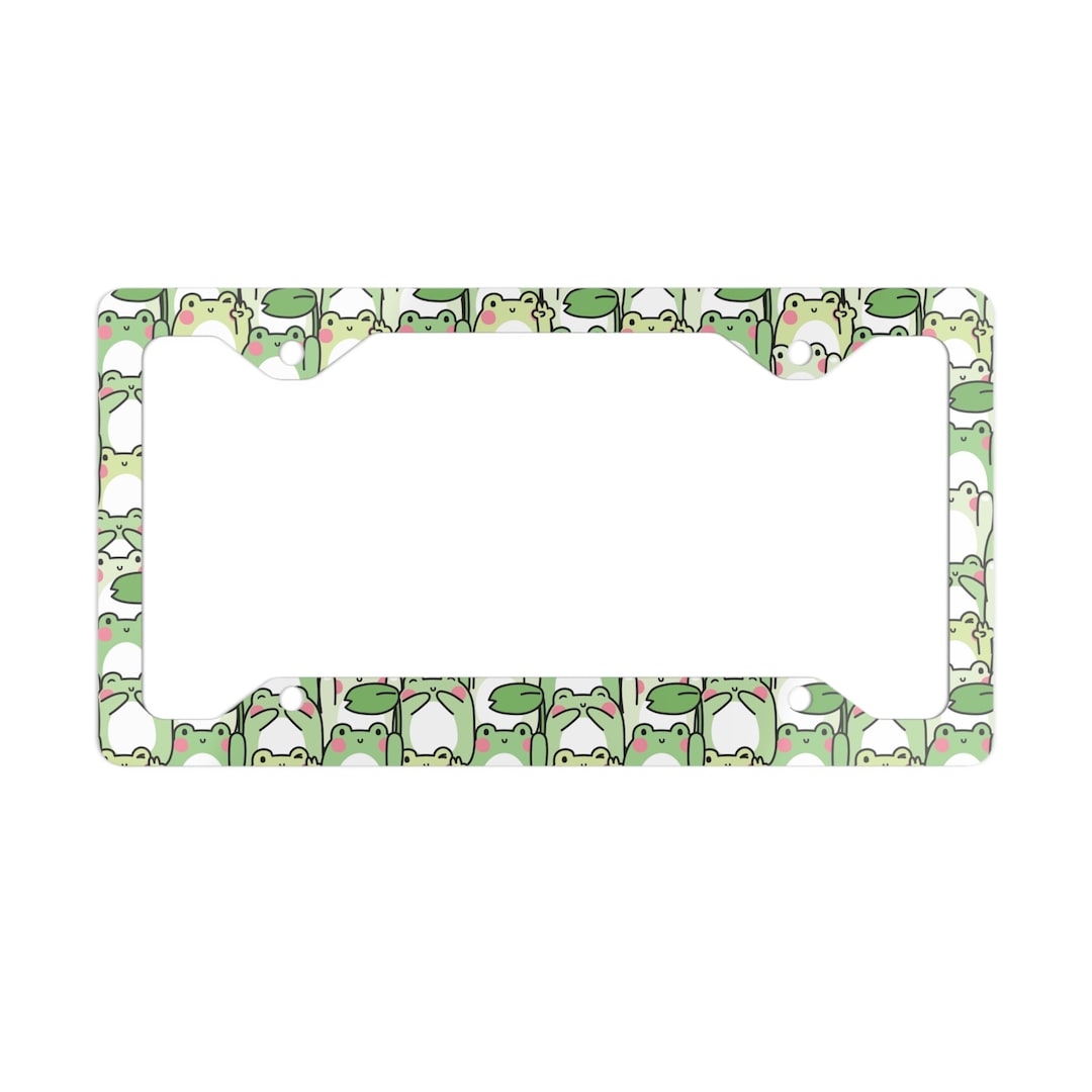 Frog Car License Plate Frame Kawaii Vehicle Accessories for - Etsy