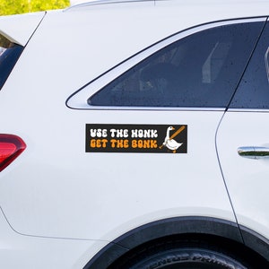 Use the Honk Goose Bumper Sticker Gen Z Funny Gift Waterproof Car Decal ...
