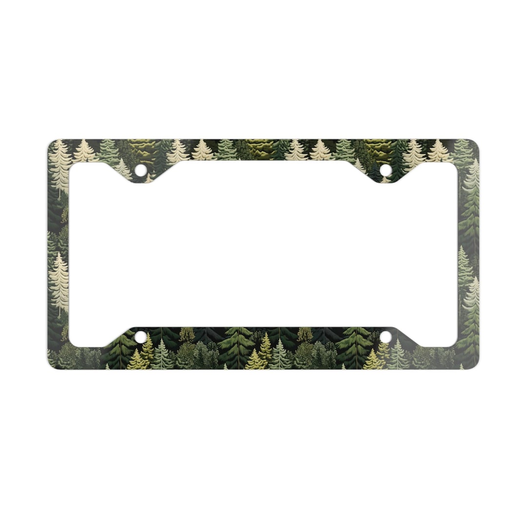 Forest Tree License Plate Frame, Cottagecore Cute Car Decor, Car ...