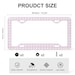 Pink Plaid Gingham Car License Plate Frame, Gen Z Gift, Cute Car ...