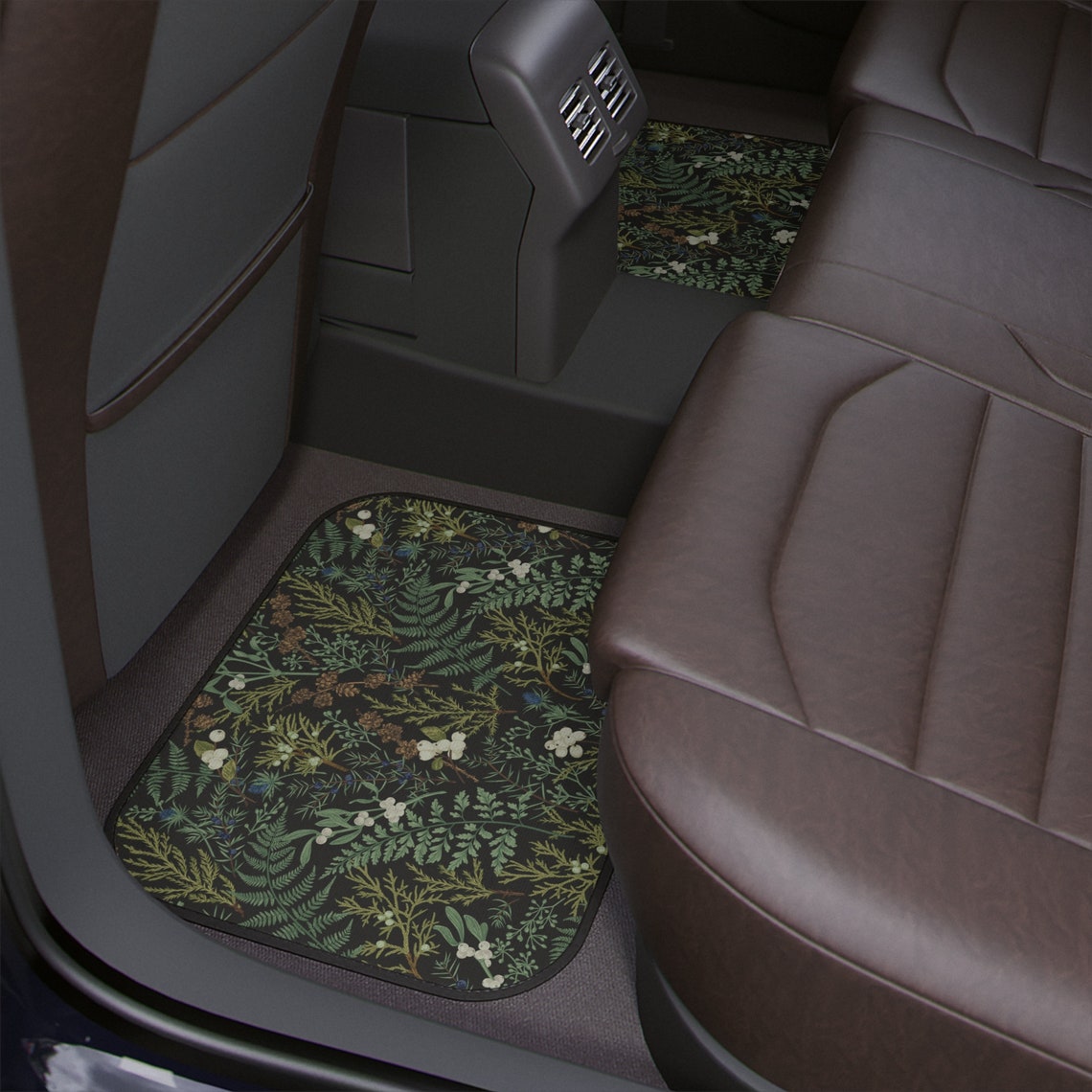 Green Wildflower Car Floor Mats, Cottagecore Gen Z Car Accessories ...