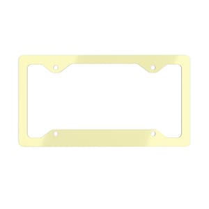 Pastel Yellow License Plate Frame, Car Accessories for Women, Cute Car ...