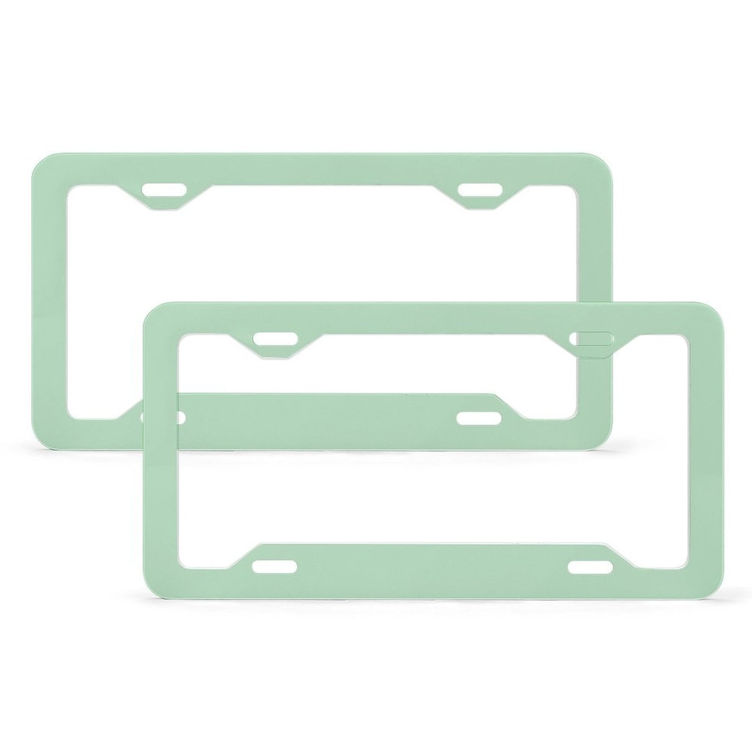 Pastel Green License Plate Frame, Car Accessories for Women, Cute Car ...