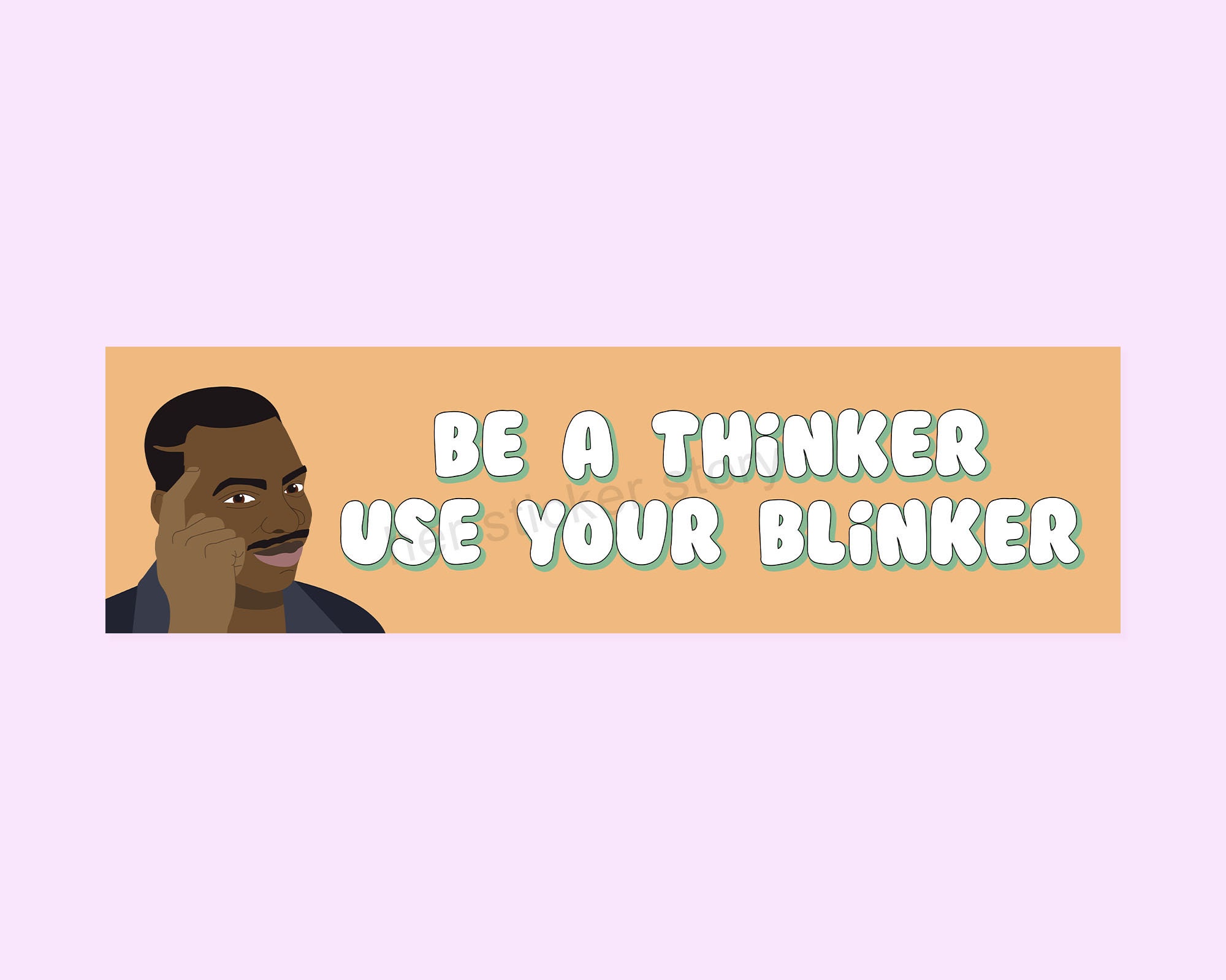 Use Your Blinker Funny Car Decal Gen Z Bumper Sticker Meme - Etsy