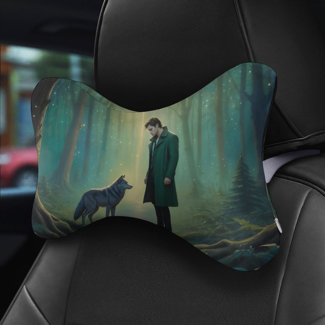 Twi Vampire Car Headrest Pillows, Anime Light Wolf Edward Car Seat ...