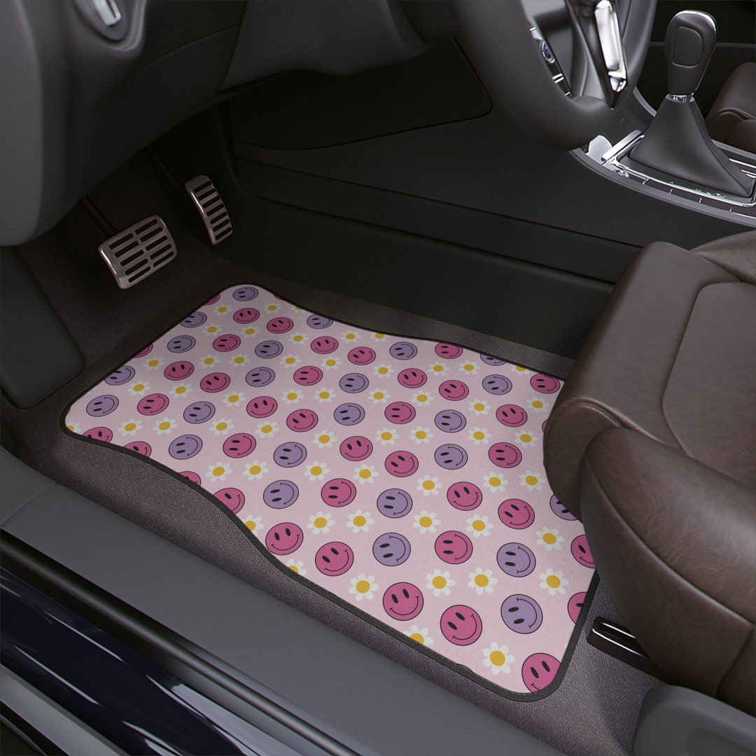 Cute Pink Car Floor Mats Gen Z Car Accessories Purple Hippie - Etsy